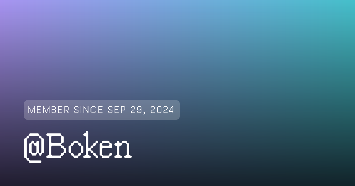 Boken (@Boken) | Transient Labs