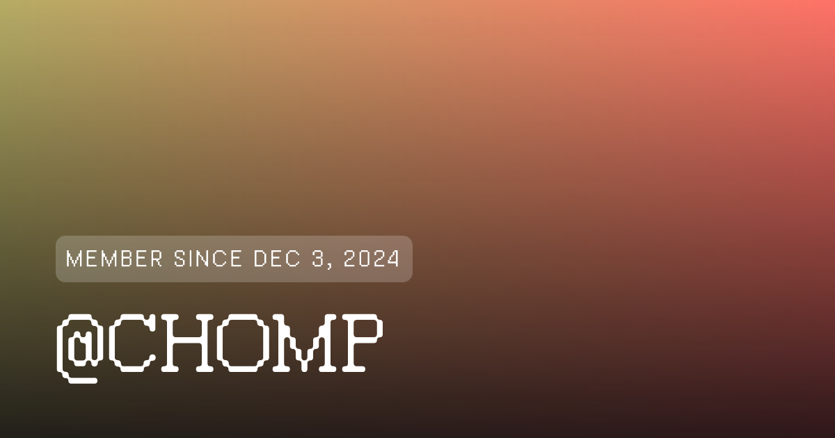 CHOMP (@CHOMP) | Transient Labs