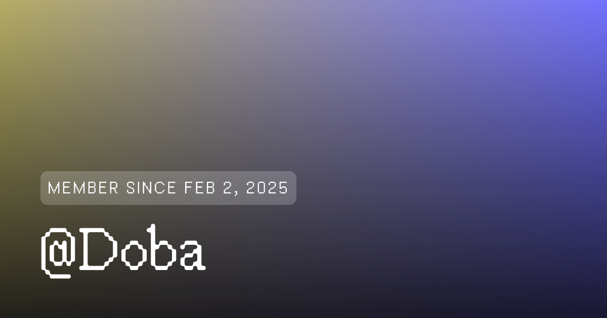 Doba (@Doba) | Transient Labs