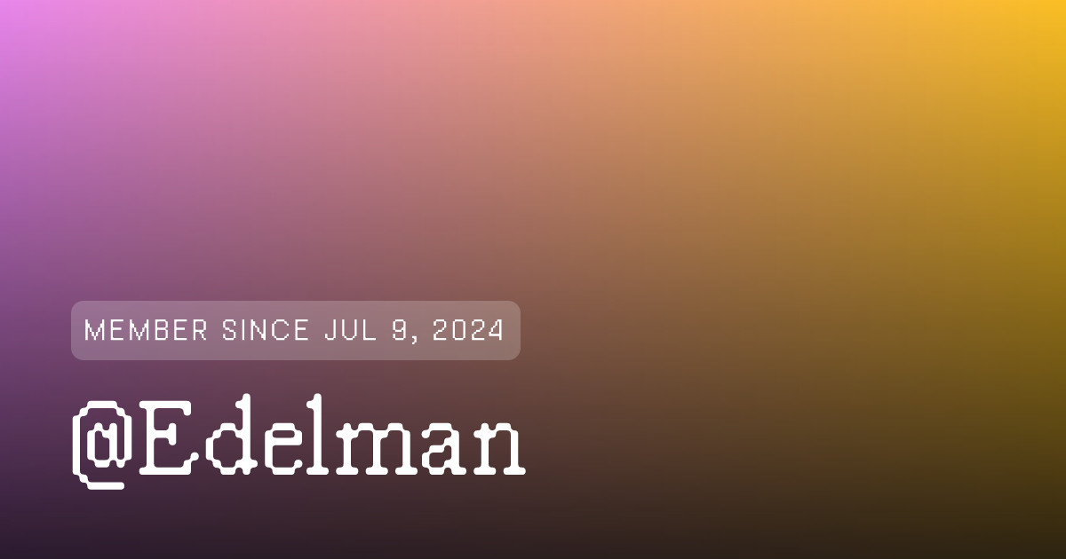 Charley Edelman (@Edelman) | Transient Labs