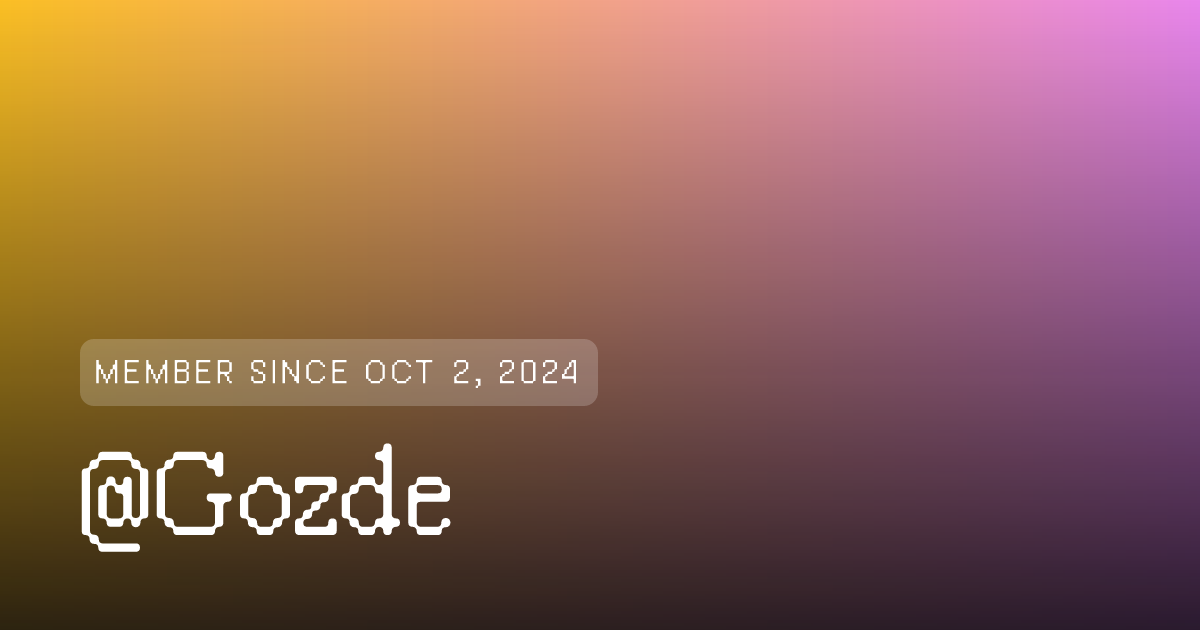 Gozde (@Gozde) | Transient Labs