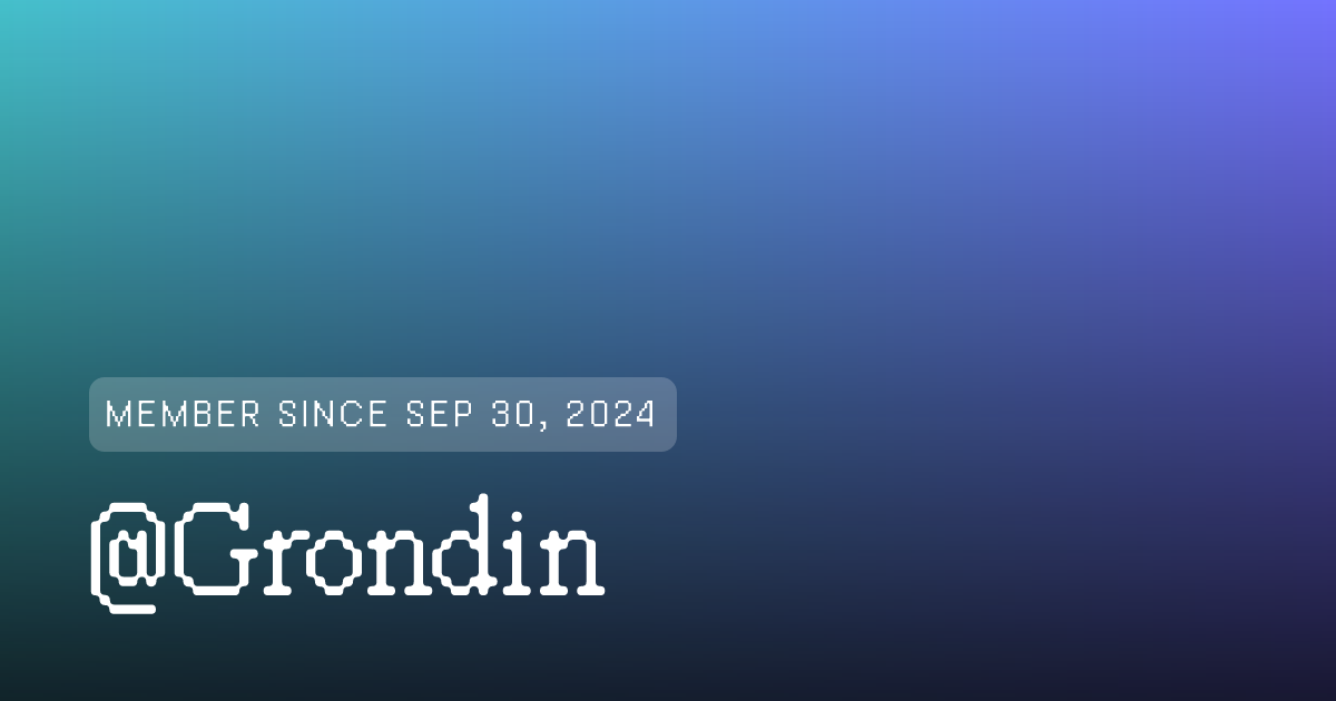 Grondin (@Grondin) | Transient Labs