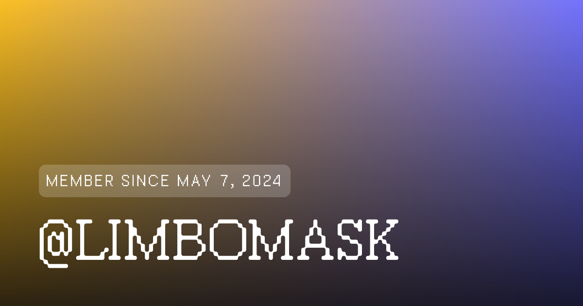 Limbo mask (@LIMBOMASK) | Transient Labs