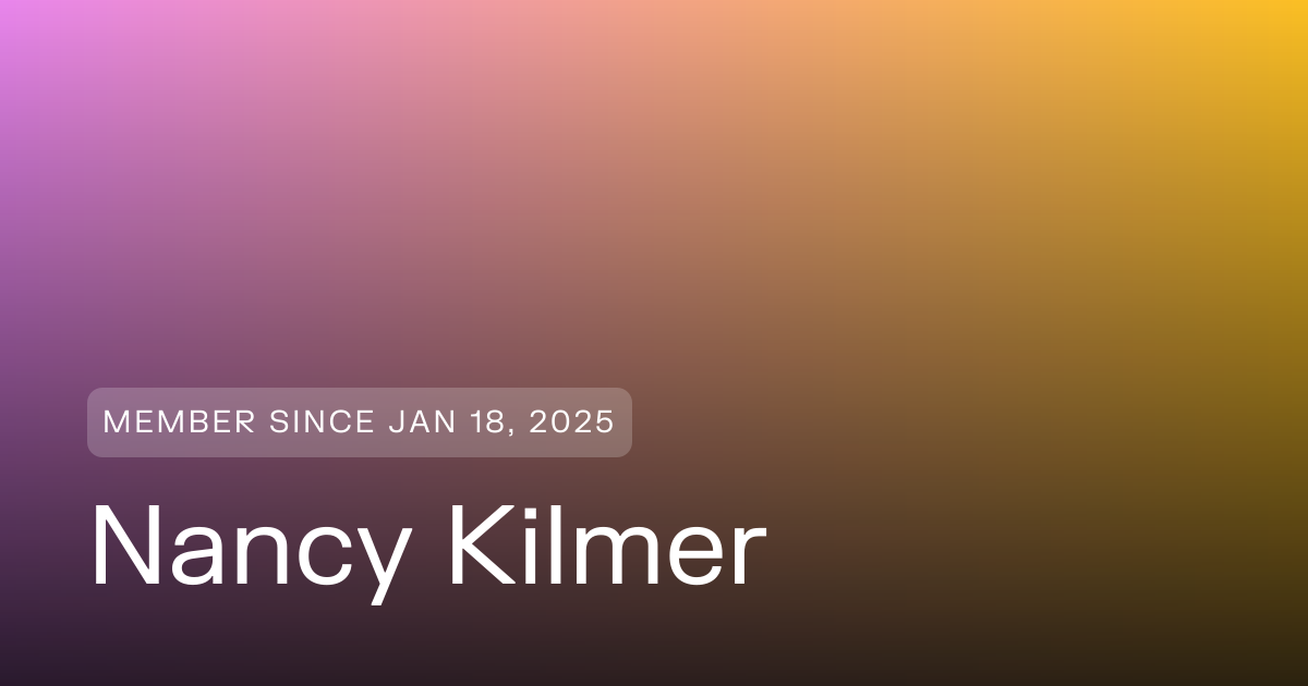 Nancy Kilmer (@NancyKilmer) | Transient Labs