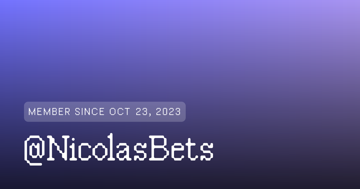 Nicolas BETS (@NicolasBets) | Transient Labs
