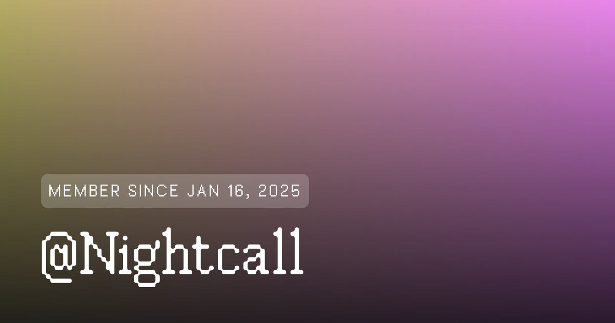 Nightcall In Motion (@Nightcall) | Transient Labs