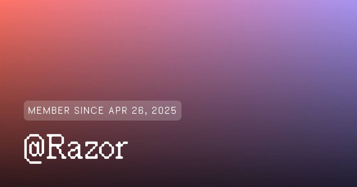 Razor (@Razor) | Transient Labs