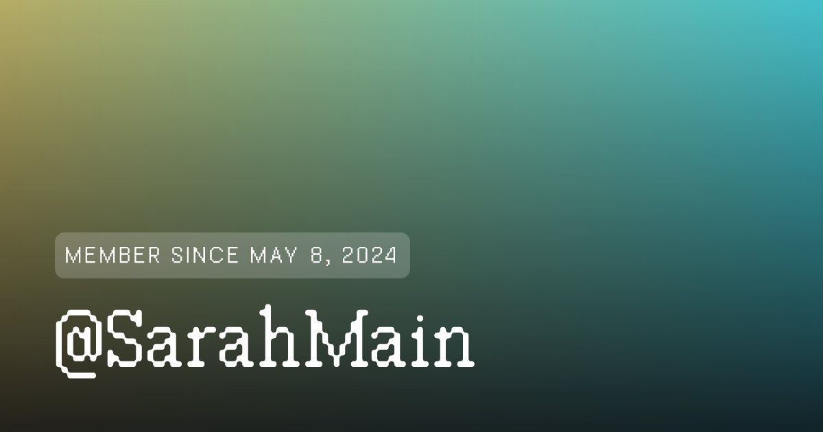 Sarah Main (@SarahMain) | Transient Labs
