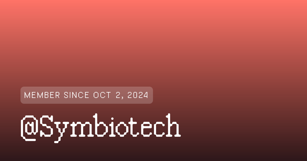 Symbiotech (@Symbiotech) | Transient Labs