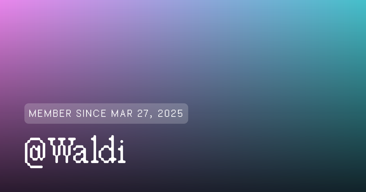 Waldiii (@Waldi) | Transient Labs