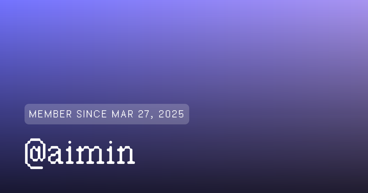 aimin (@aimin) | Transient Labs