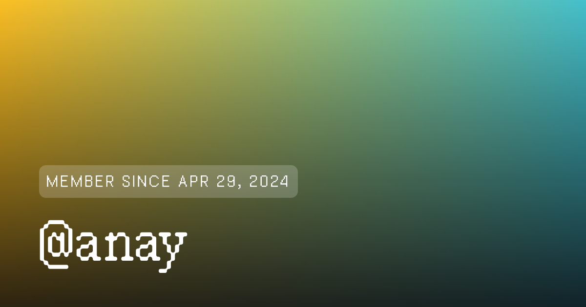 anay (@anay) | Transient Labs