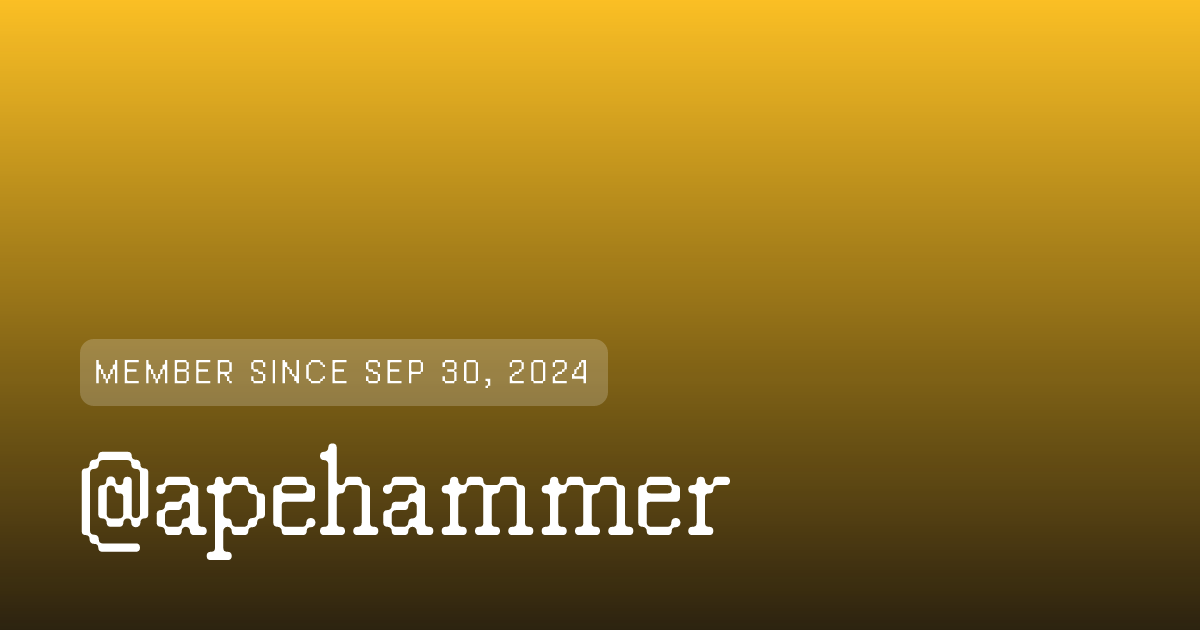 apehammer (@apehammer) | Transient Labs