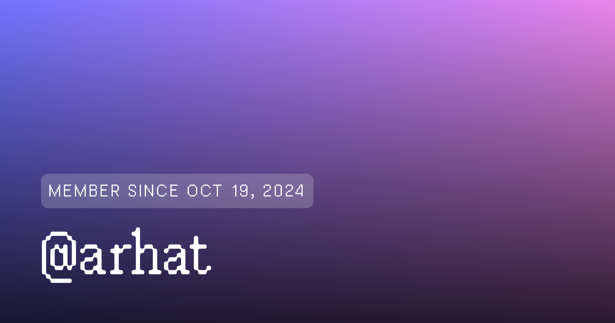arhat (@arhat) | Transient Labs
