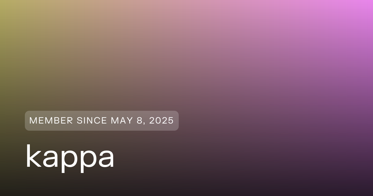 kappa (@kappa) | Transient Labs