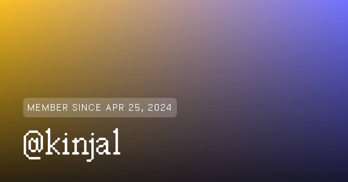 Kinjal (@kinjal) | Transient Labs