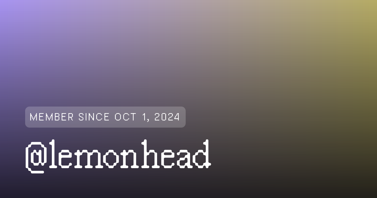 lemony (@lemonhead) | Transient Labs