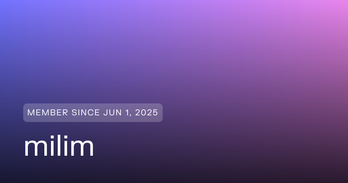 milim (@milim) | Transient Labs