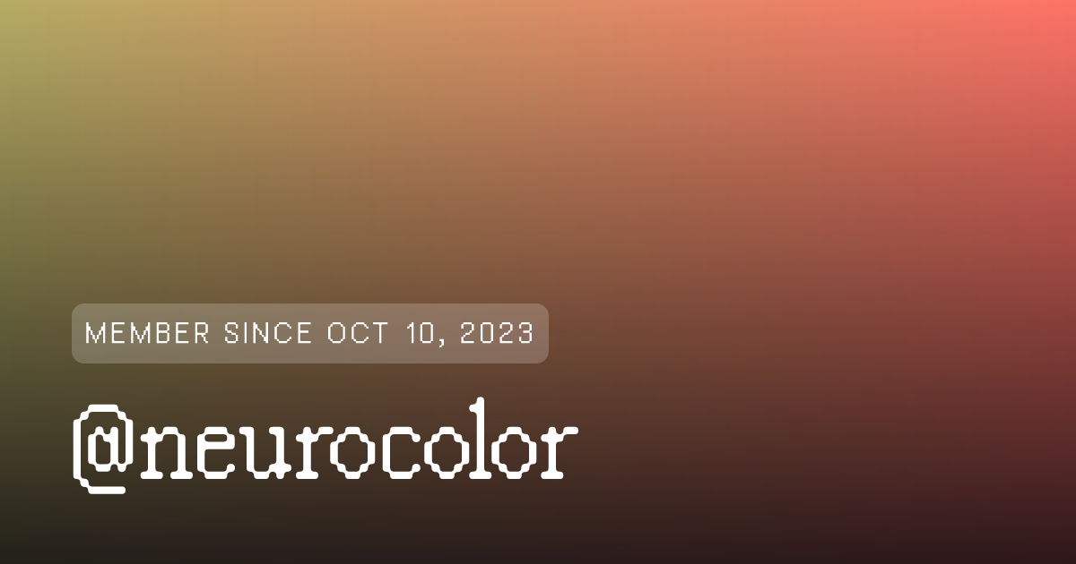 neurocolor (@neurocolor) | Transient Labs