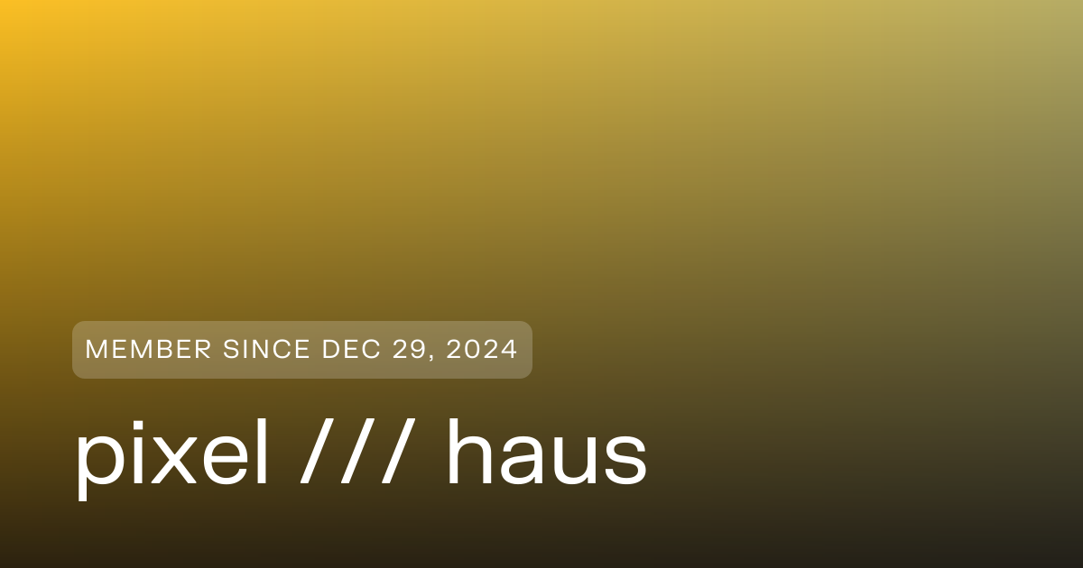 pixel /// haus (@pixel_haus_) | Transient Labs