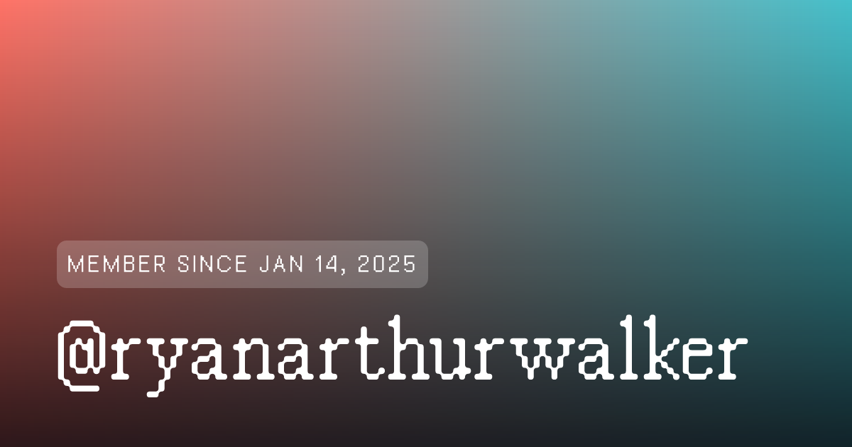 ryanarthurwalker (@ryanarthurwalker) | Transient Labs