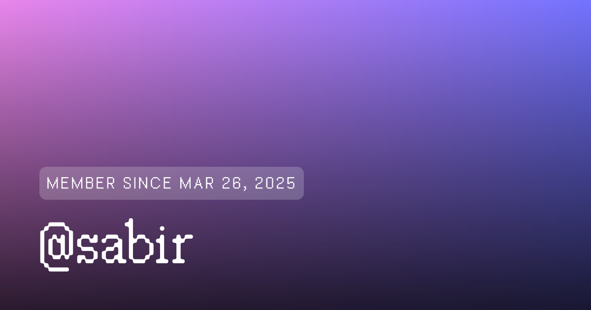 sabir (@sabir) | Transient Labs