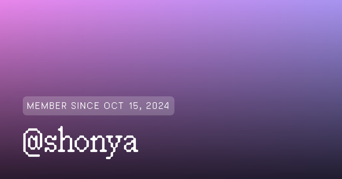 shon_ya (@shonya) | Transient Labs