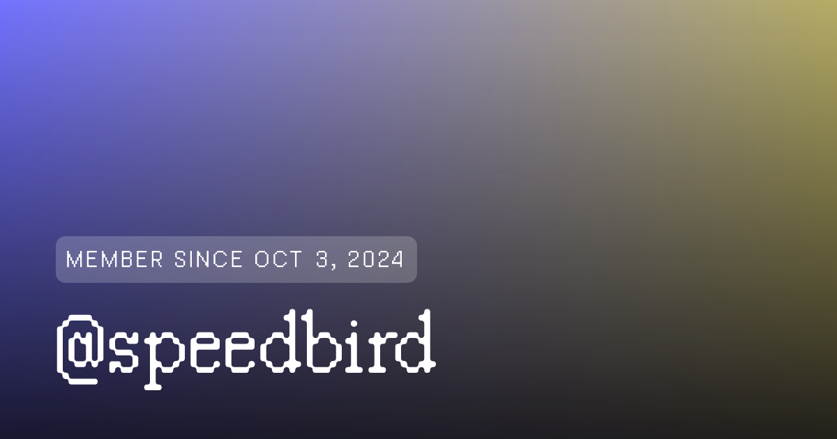 speedbird (@speedbird) | Transient Labs