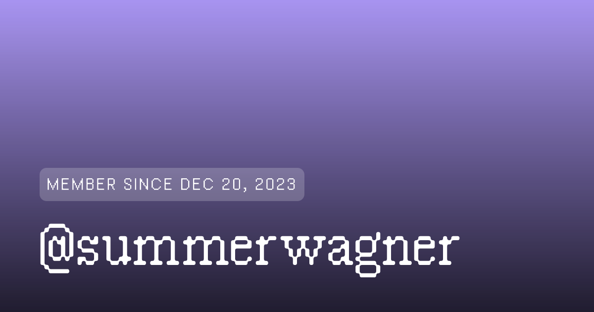 Summer Wagner (@summerwagner) | Transient Labs