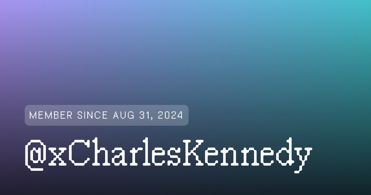 Charles Kennedy (@xCharlesKennedy) | Transient Labs