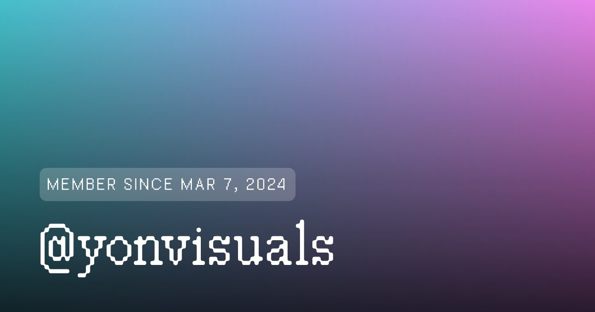 Yon Visuals (@yonvisuals) | Transient Labs