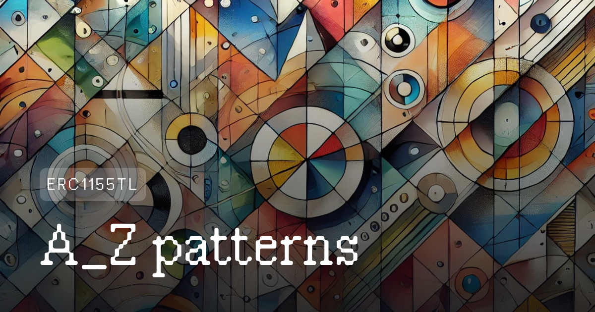 A_Z patterns by @shonya | Transient Labs
